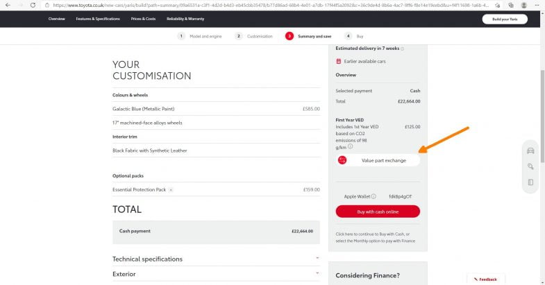 How do you part-exchange your car when buying online? - Toyota UK Magazine
