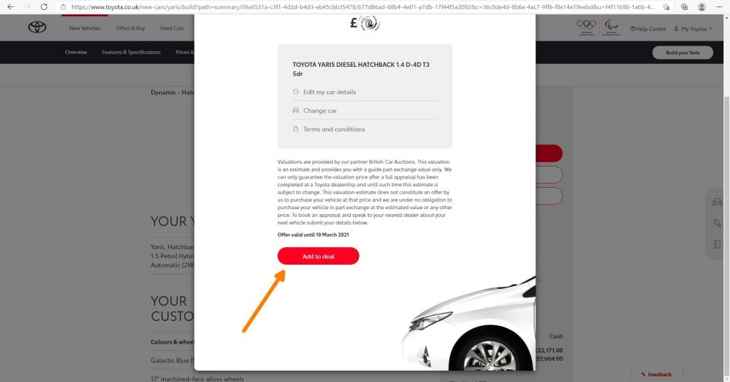 How do you part-exchange your car when buying online? - Toyota UK Magazine