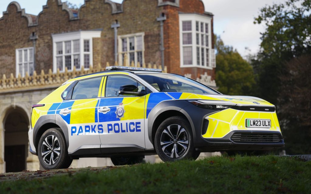 Toyota bZ4X makes its parks police debut - Toyota UK Magazine